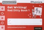READ WRITE INC - PHONICS GET WRITING! RED DITTY BOOK 1 PACK OF 10 con ...