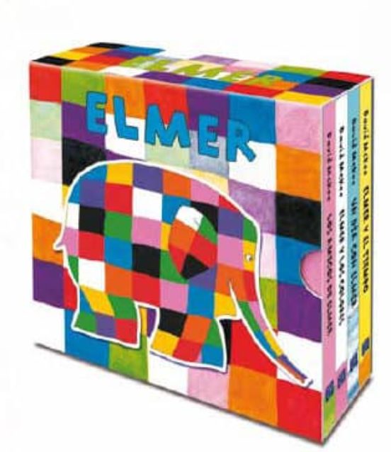 PACK ELMER TODO CARTON (CONTIENE: ELMER Y EL TIEMPO; ELMER Y LOS COLORES, LOS AMIGOS DE ELMER Y ...