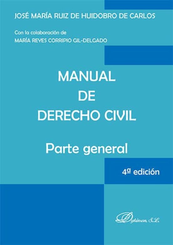 MANUAL DE DERECHO CIVIL. PARTE GENERAL 4ª ED. | VV.AA. | Casa del Libro