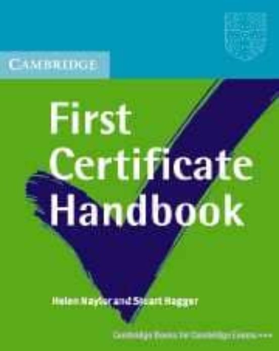 CAMBRIDGE FIRST CERTIFICATE HANDBOOK con ISBN 9780521629188 | Casa del ...